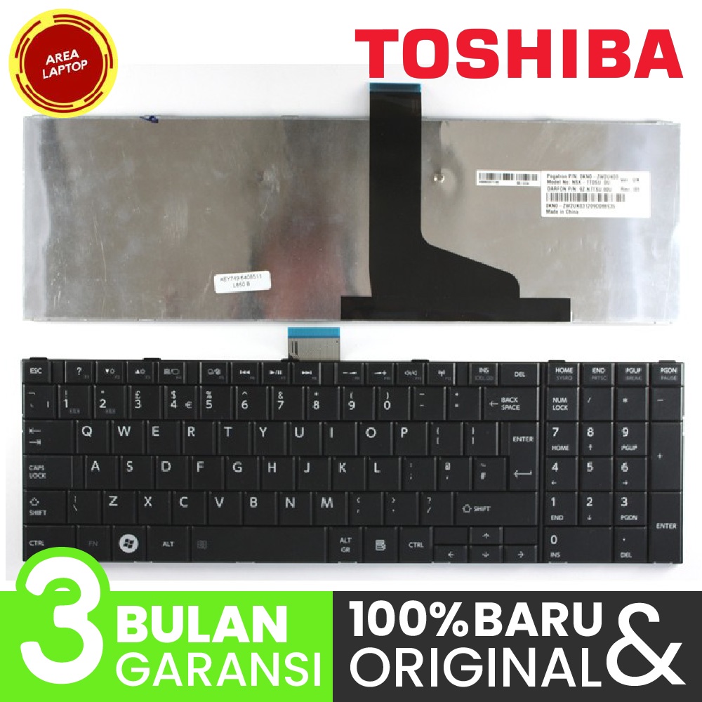 Jual Keyboard TOSHIBA Satellite C850 C850D C855 C855D L850 L850D L855 ...