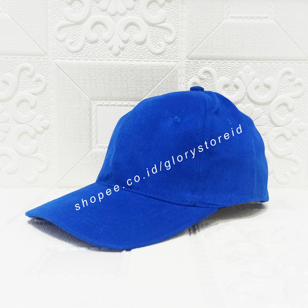 Jual topi baseball polos bahan rafel pengait ring BESI premium standar ...