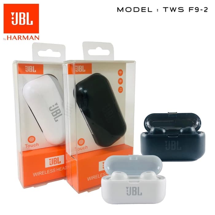Jual Headset Bluetooth JBL TWS F9-2 LED Wireless Headset F9 2 Touch ...