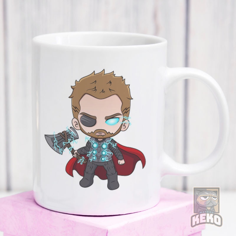 Jual marvel chibi thor Mug Gelas Keramik Unik | Shopee Indonesia