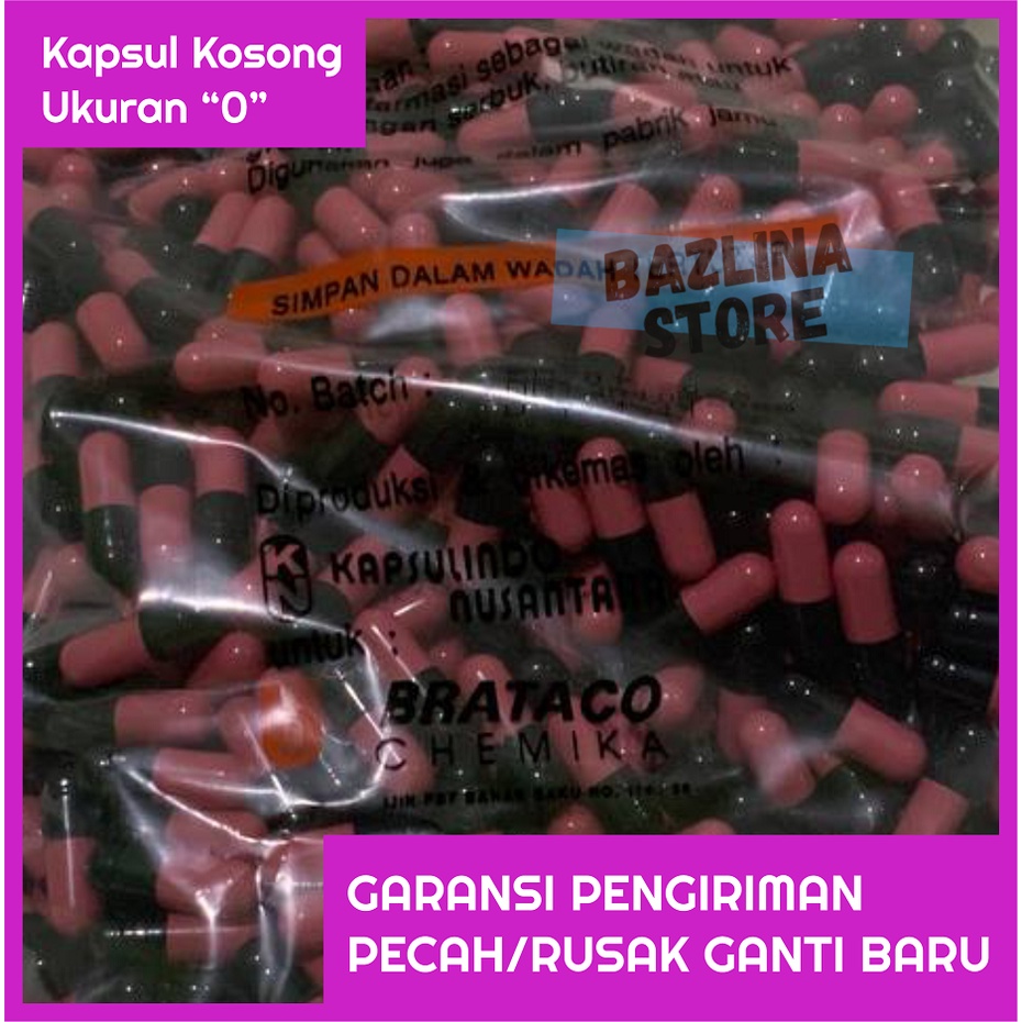 Jual Kapsul Kosong Ukuran 0 Kapsulindo / Cangkang Kapsul Ukuran 0 ...