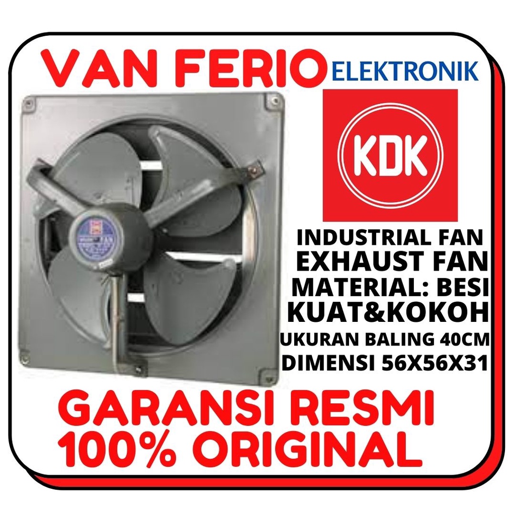Jual INDUSTRIAL FAN KDK 40AAS / KDK 40 AAS / KDK40 AAS Exhaust Fan ...
