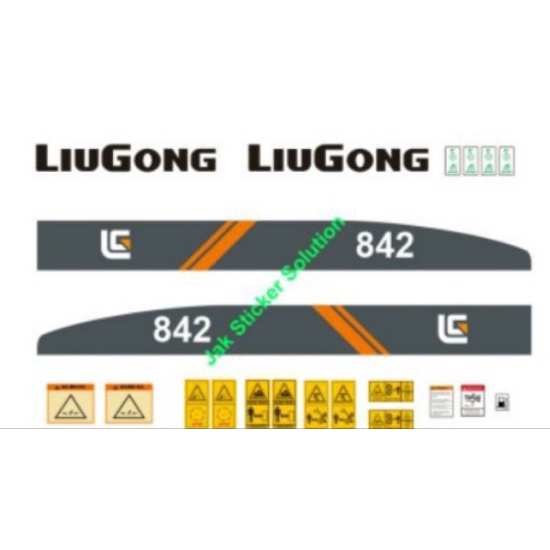Jual Stiker Wheel Loader Liugong 842 Sticker Alat Berat | Shopee Indonesia