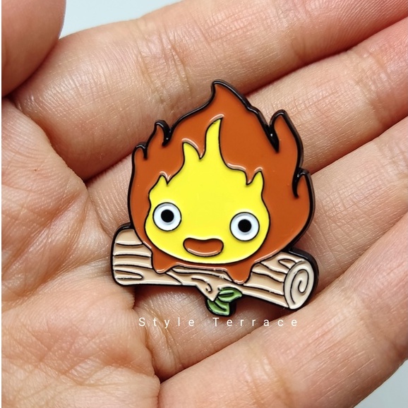Jual Pin / Bros - Ghibli Studio - Howl's Moving Castle - Calcifer ...