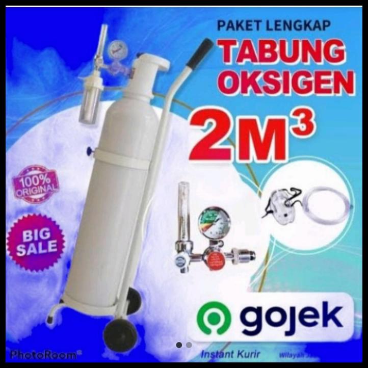 Jual Tabung Oksigen Lengkap 2M3 Isi Full | Shopee Indonesia