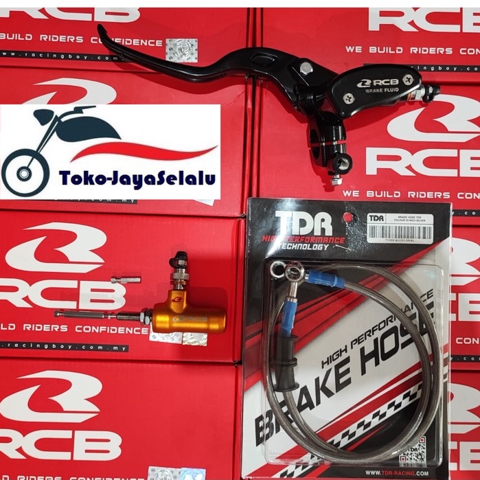 Jual Master Rem RCB Kiri Oval 14mm 14 mm dan Hydrolik Kopling RCB 14mm 14 mm dan Selang Rem TDR ...