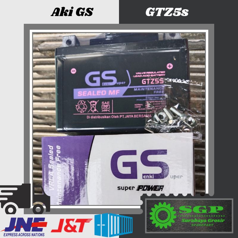 Jual Aki GS Full Kering motor honda beat GTZ5 GTZ5S GS Y GTZ 5 5S GS Accu Full keringKering MF ...