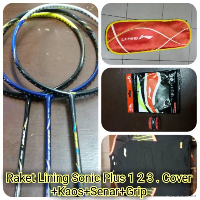 Jual Raket Badminton Lining Sonic 1/2/3 Plus | Shopee Indonesia