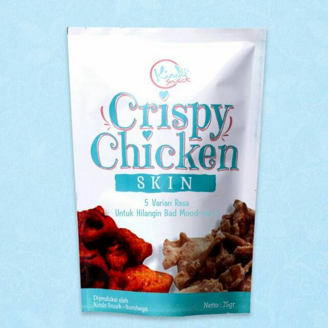 Jual Crispy chicken skin-makanan/cemilan/keripik/Snack kekinian ...