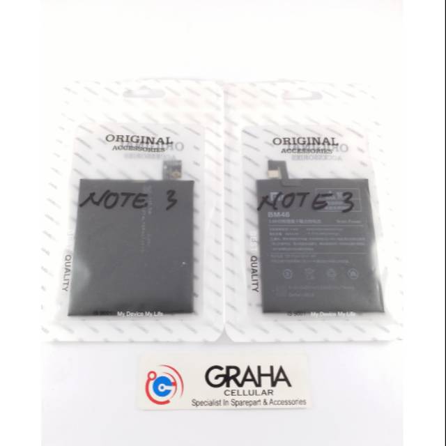 Jual BATERAI / BATTERY / BATRE XIAOMI REDMI NOTE 3 BM46 / BM-46 ...