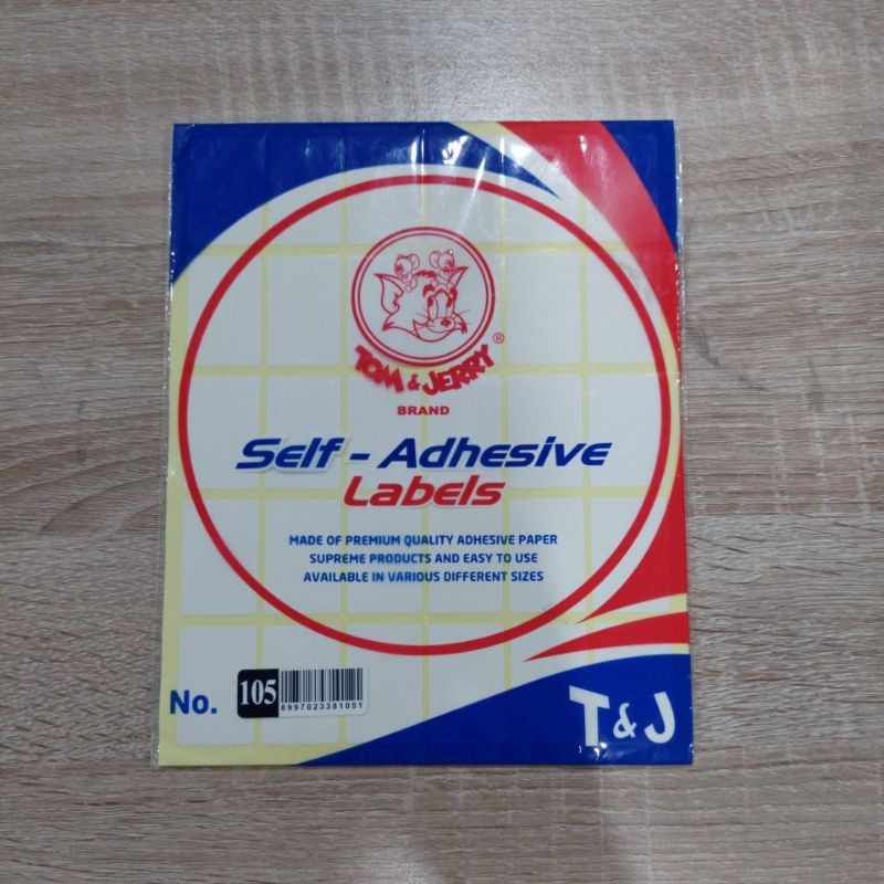 Jual Label 105 T&J / Label Tom & Jerry No.105 / Label Stiker Tom ...