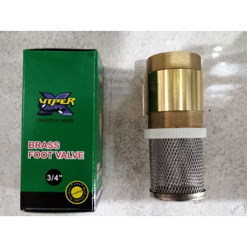 Jual Foot Klep 3/4" Kuningan / Brass Foot Valve 3/4" merk VIPER ...