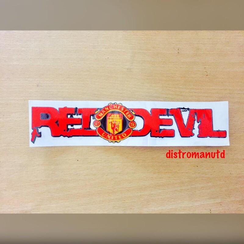 Jual Stiker MU Red Devils Timbul | Shopee Indonesia