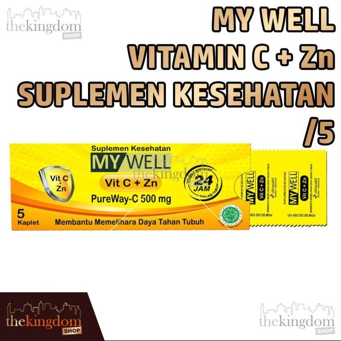 Jual My Well Vitamin C-500Mg Suplemen Multivitamin Kesehatan Vitamin C ...