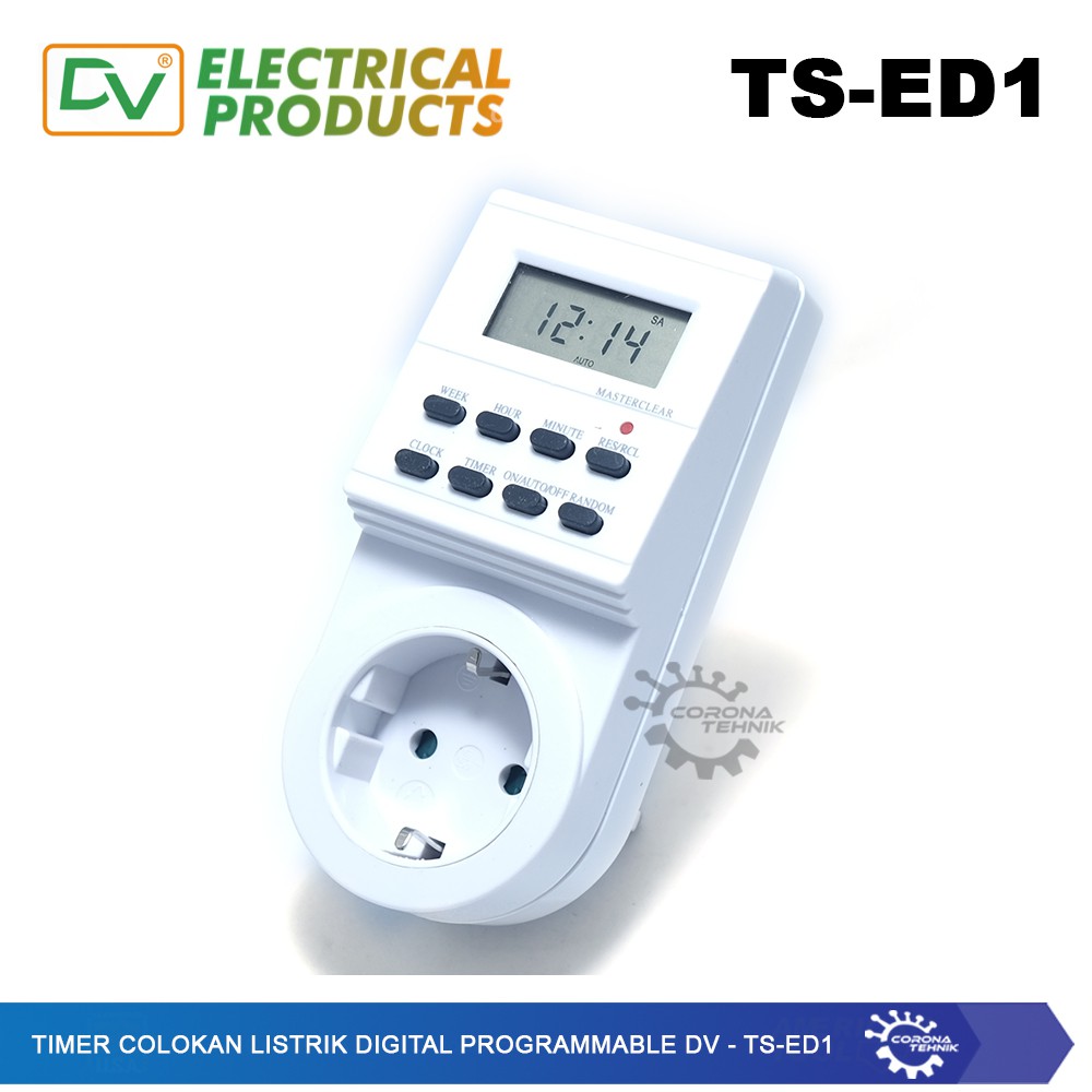 Jual DV - TS-ED1 - Timer Colokan Listrik Digital Programmable | Shopee ...