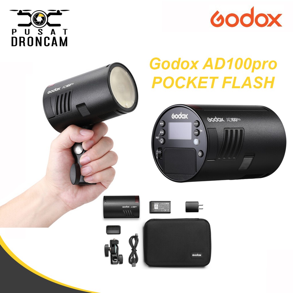 Jual Godox AD100pro POCKET FLASH LED AD 100 Pro - AD100 Pro Bergaransi ...