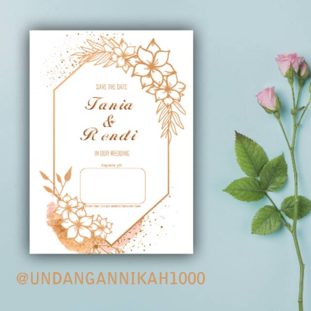 Jual Undangan nikah / undangan pernikahan custom / undangan nikah ...