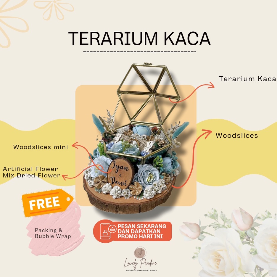 Jual Ring box Terarium Mahar Set Perhiasan Rustic | Kotak Cincin ...