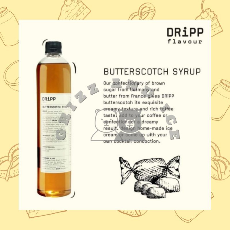 Jual DRiPP Syrup / Sirup Butterscotch 760 ml - Original | Shopee Indonesia