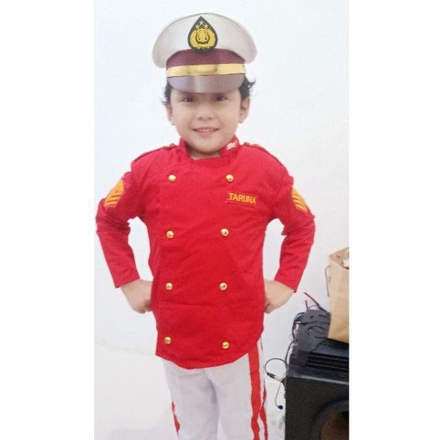 Jual Baju Taruna Akpol Anak Kostum Taruna Akpol Anak Warna Merah Maroon ...