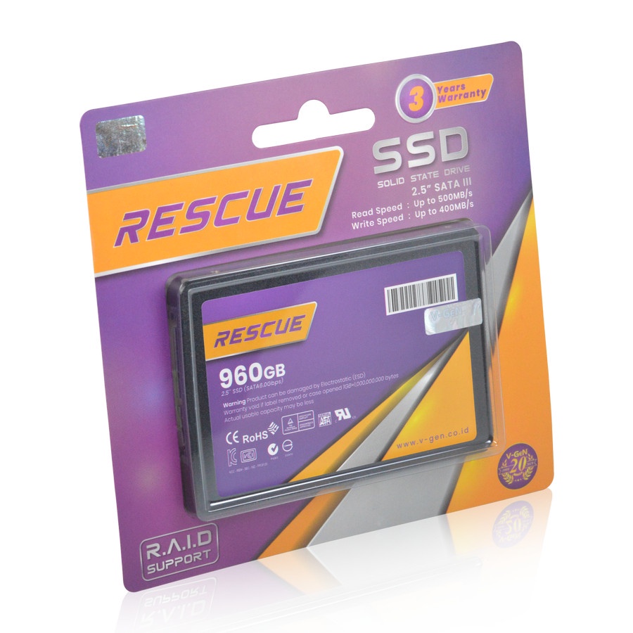 Jual SSD VGeN RESCUE 128GB 256GB 480GB 1TB SATA 2,5" V-GeN + HDD CADDY ...