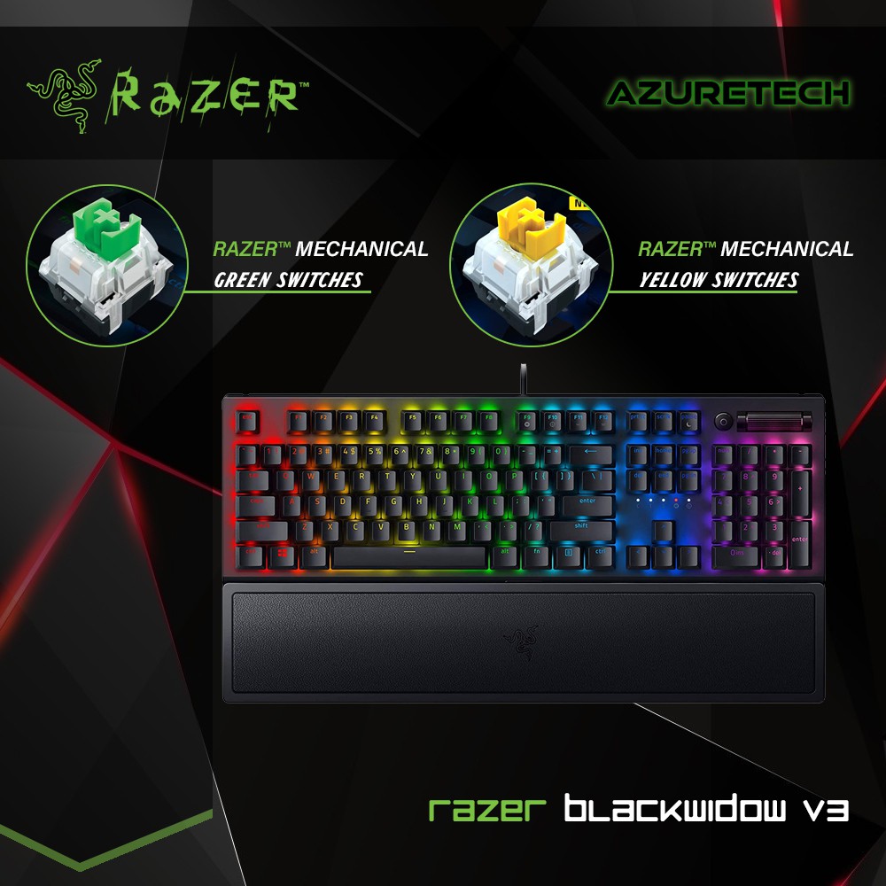 Jual Razer Blackwidow V3 Fullsize Chroma RGB Gaming Keyboard | Shopee ...