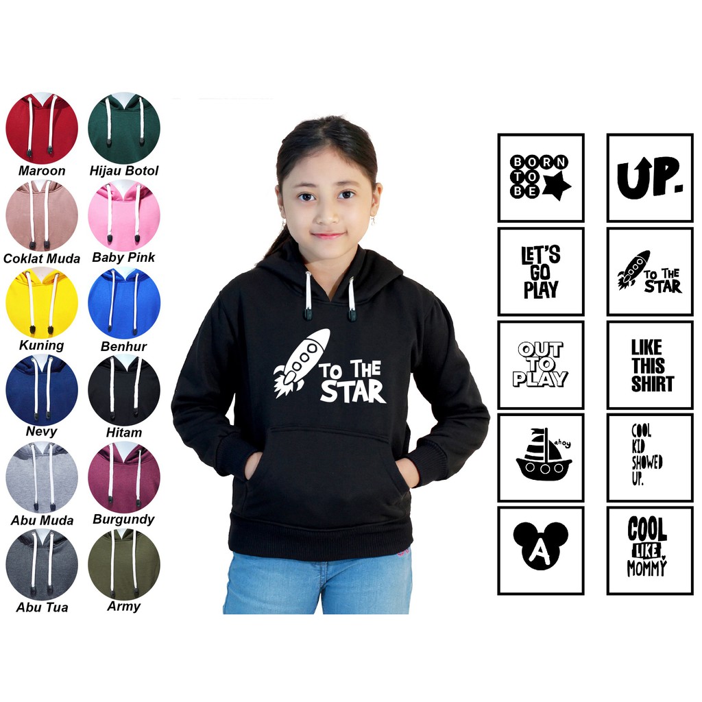 Jual Central Hoodie JUMPER Jaket Sweater Anak Unisex Sablon POLYLEX ...