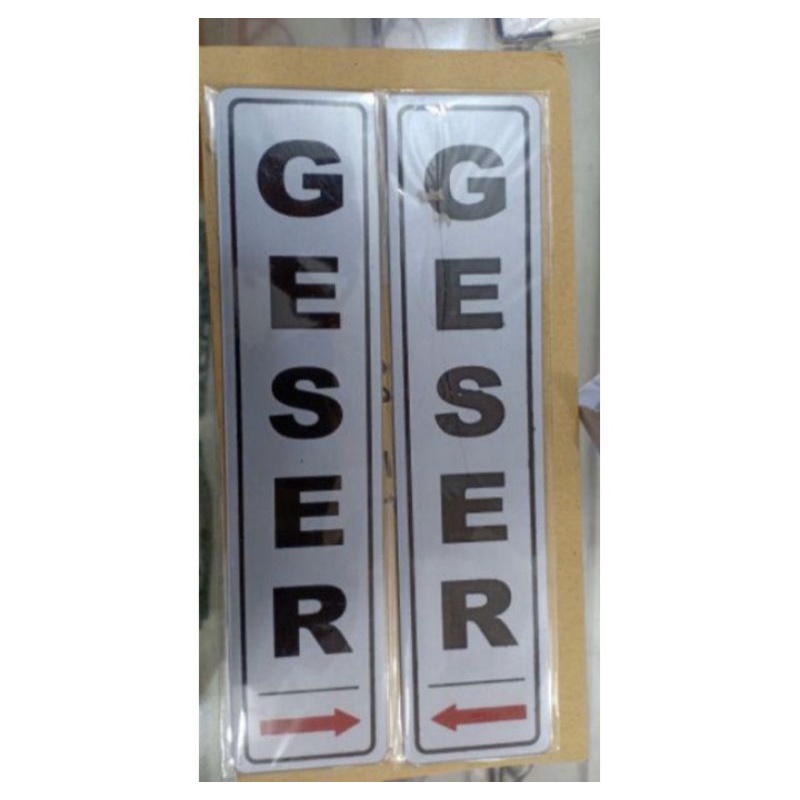 Jual plat acrylic/sign label geser/stiker/papan petunjuk akrilik/sign ...