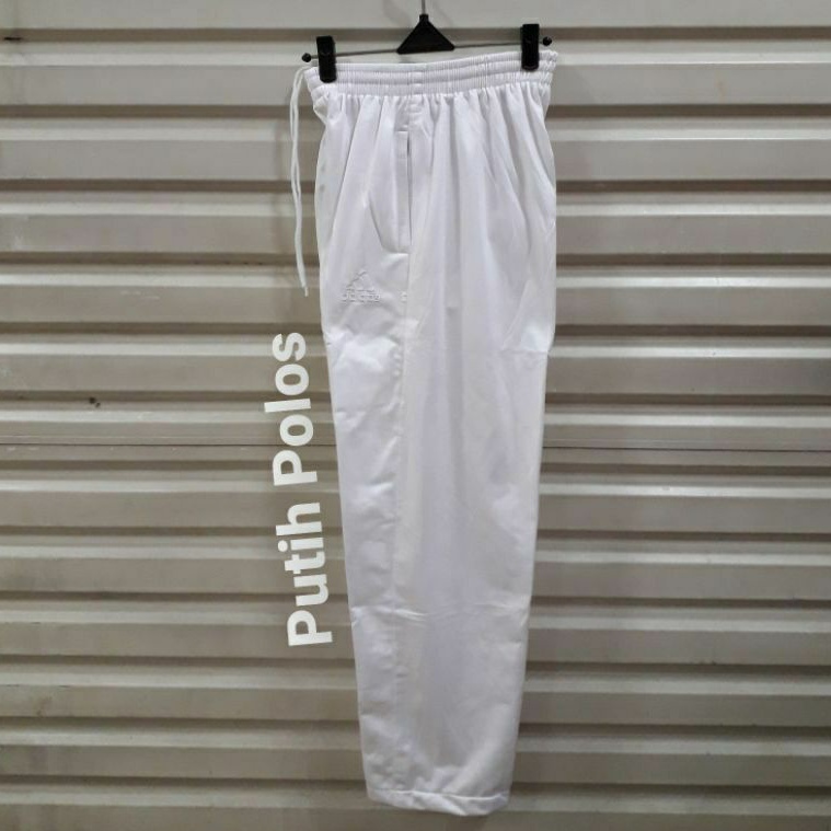 Jual Celana training putih polos dewasa#training pria/wanita M L XL XXL ...