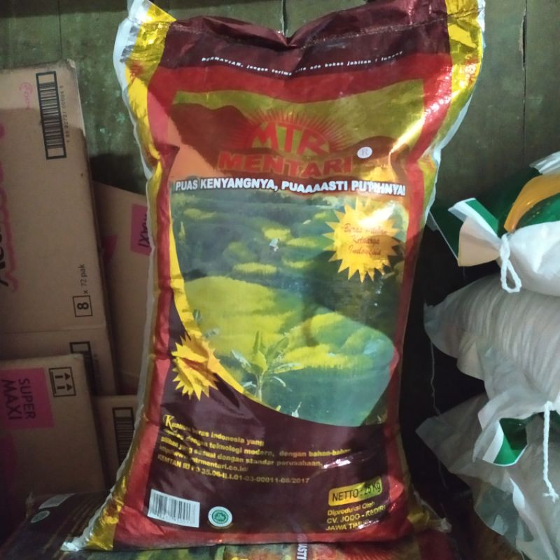 Jual BERAS CAP MENTARI/LAHAP 25kg INSTANT | Shopee Indonesia