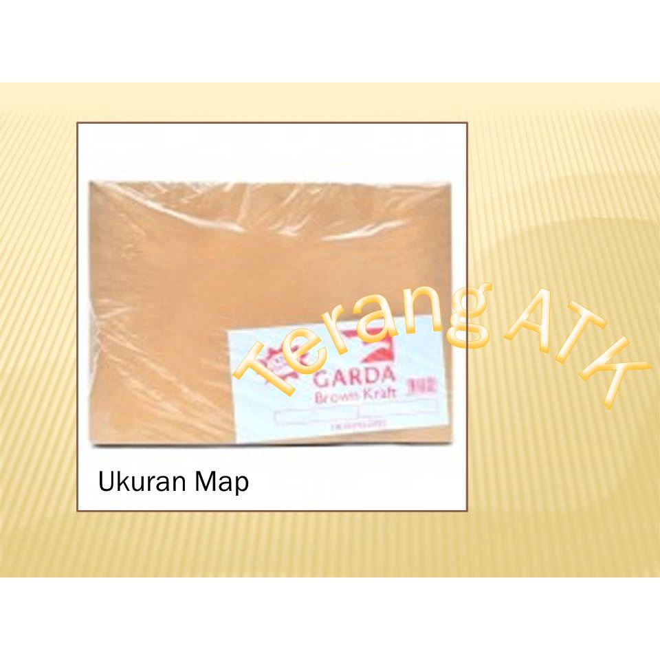 Jual Amplop Coklat Ukuran Map [Isi 100 lembar] Merek Garda | Shopee ...