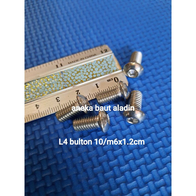 Jual baut 10. 1.2cm L4 bulton | Shopee Indonesia