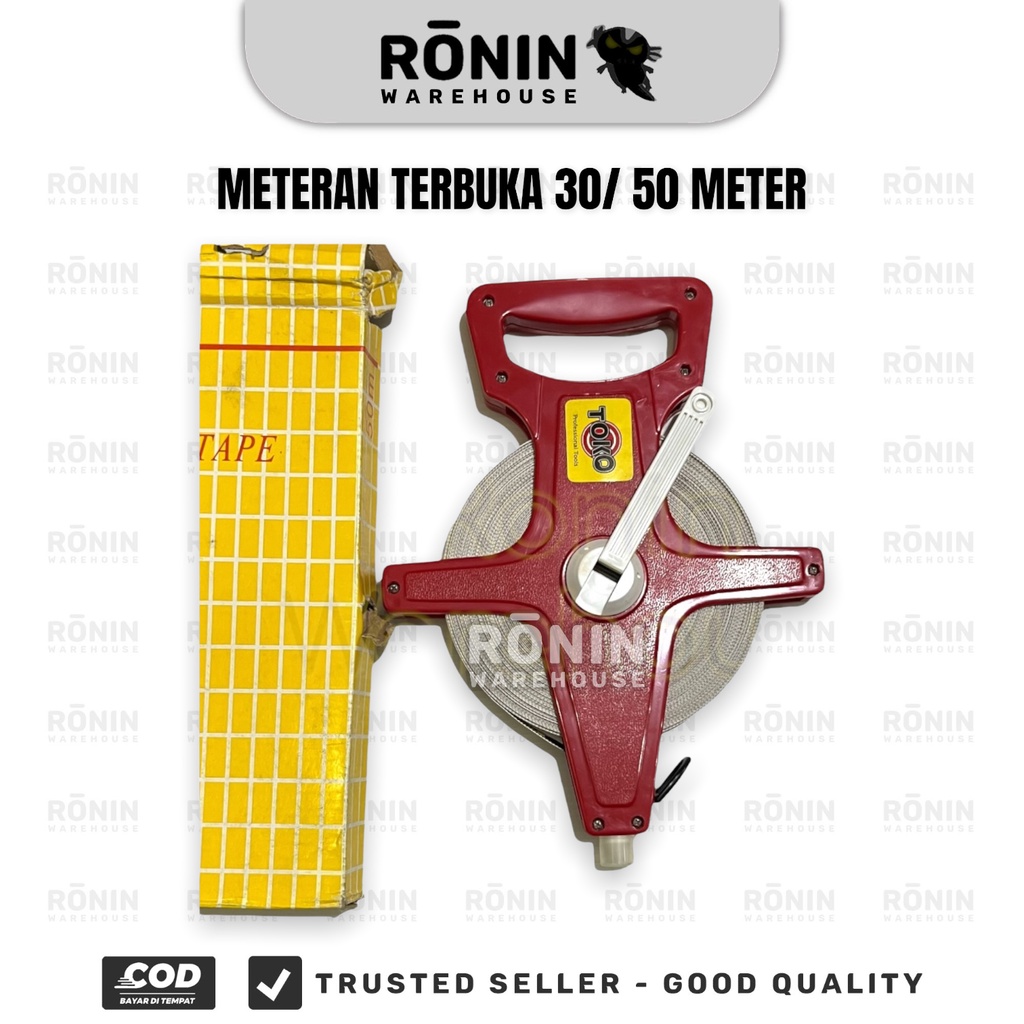 Jual TOKO Meteran Terbuka Roll Tancap Tanah Tanam Fiber Gulung 50 Meter ...