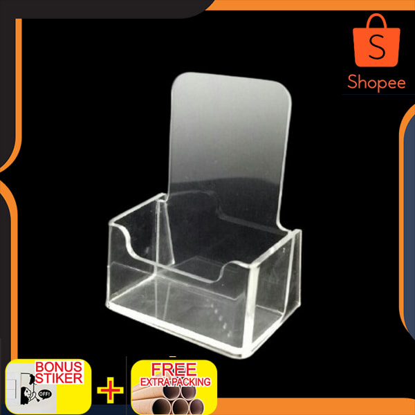 Jual TEMPAT KARTU NAMA AKRILIK / NAME CARD HOLDER / DISPLAY KARTU NAMA ...