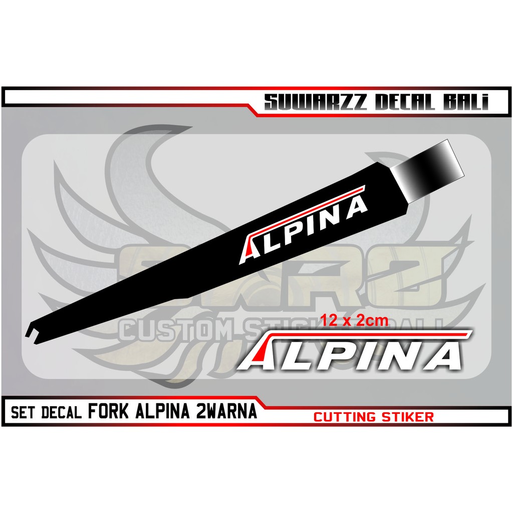 Jual DECAL STIKER STICKER FORK ALPINA 2WARNA | Shopee Indonesia