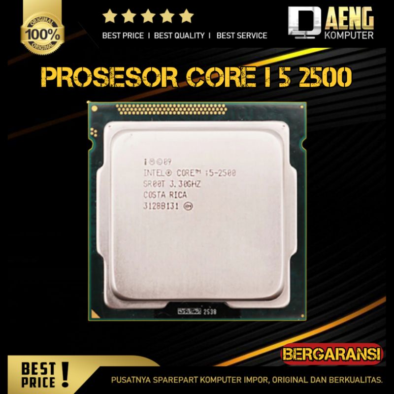 Jual Processor Pc Merk Intel Core i5 2500 l PROSESOR PC INTEL CORE I5 2500 3.30 GHZ LGA 1155 ...