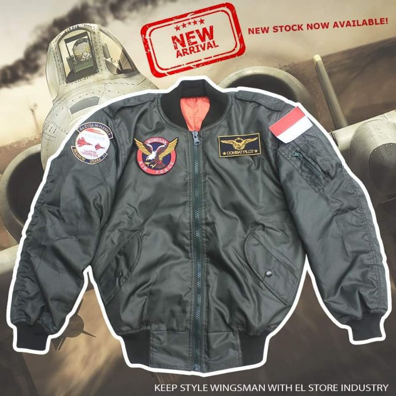 Jual Jaket Pilot Penerbang Tempur TNI-AU Sukhoi Flanker (Murah Diskon ...