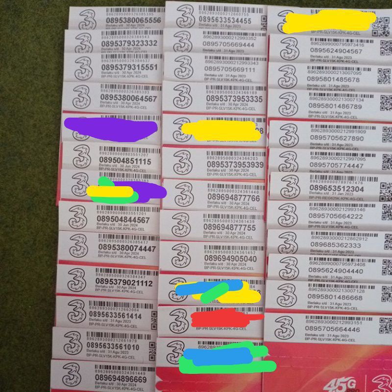 Jual No perdana cantik 3 three murah | Shopee Indonesia