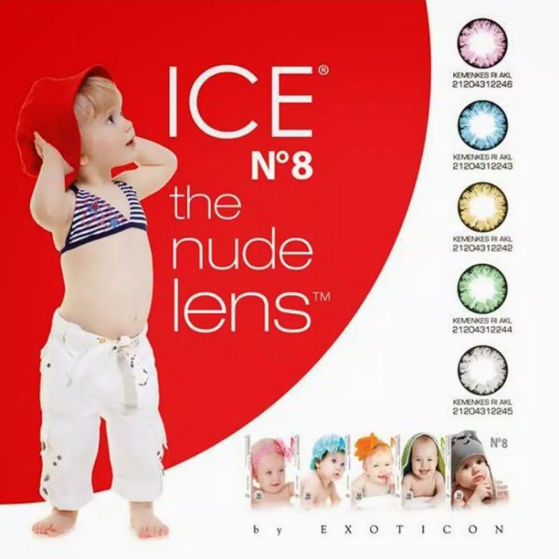 Jual Softlens ICE N8 BABY EYES 16 MM / Softlen Soflen Warna Normal ...
