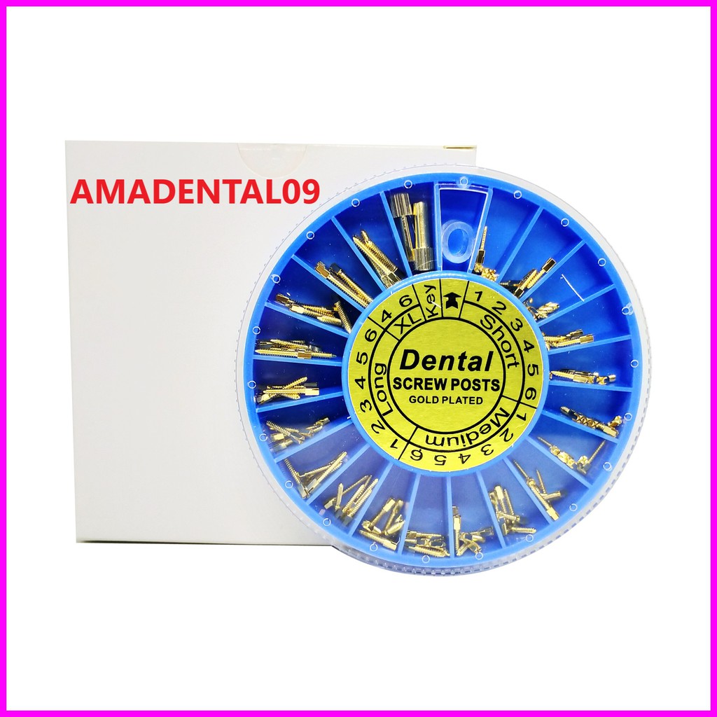 Jual Pin Screw / pasak logam gold eceran / dental post / pasak gigi ...