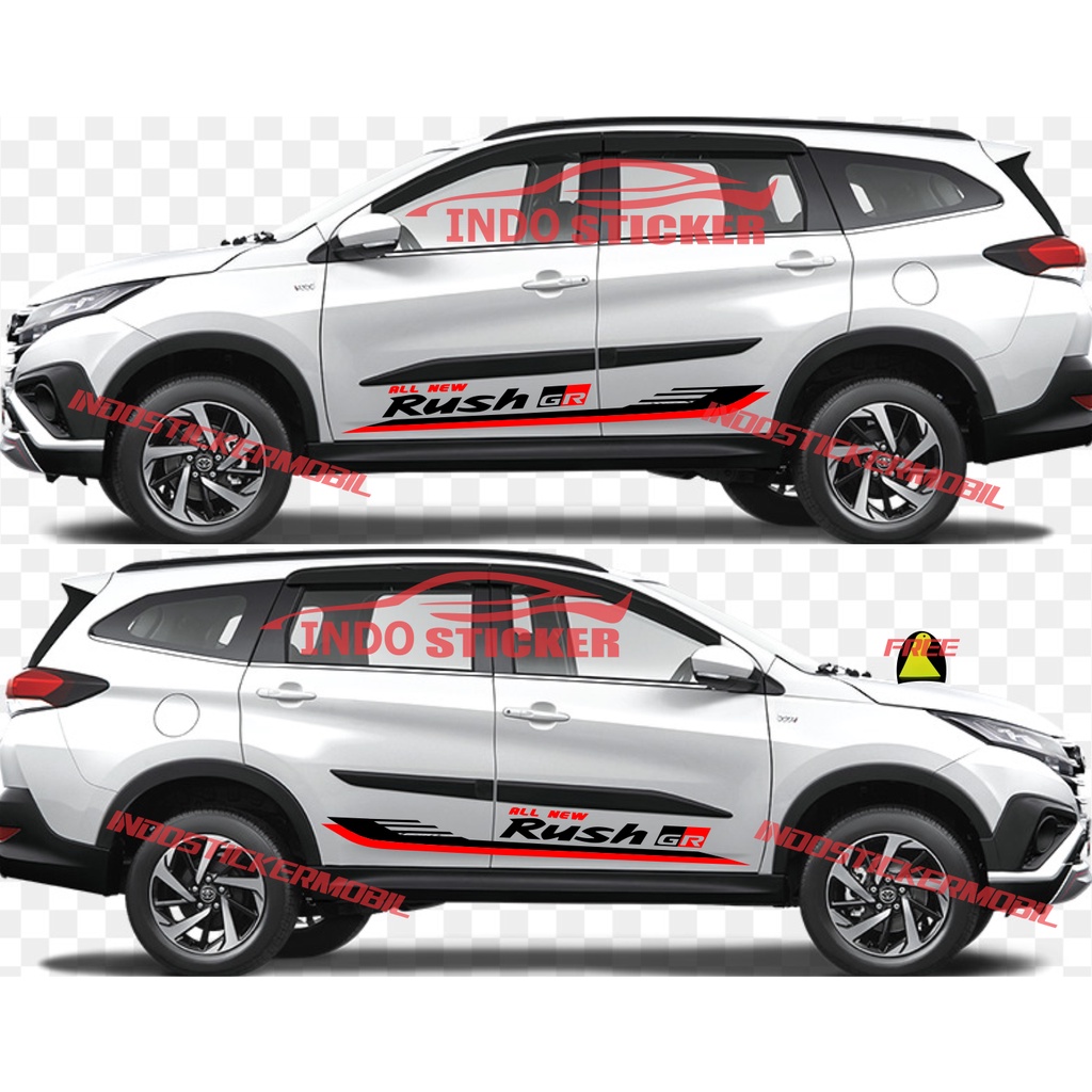 Jual STICKER RUSH STICKER STIKER MOBIL ALL NEW RUSH STICKER TOYOTA RUSH ...
