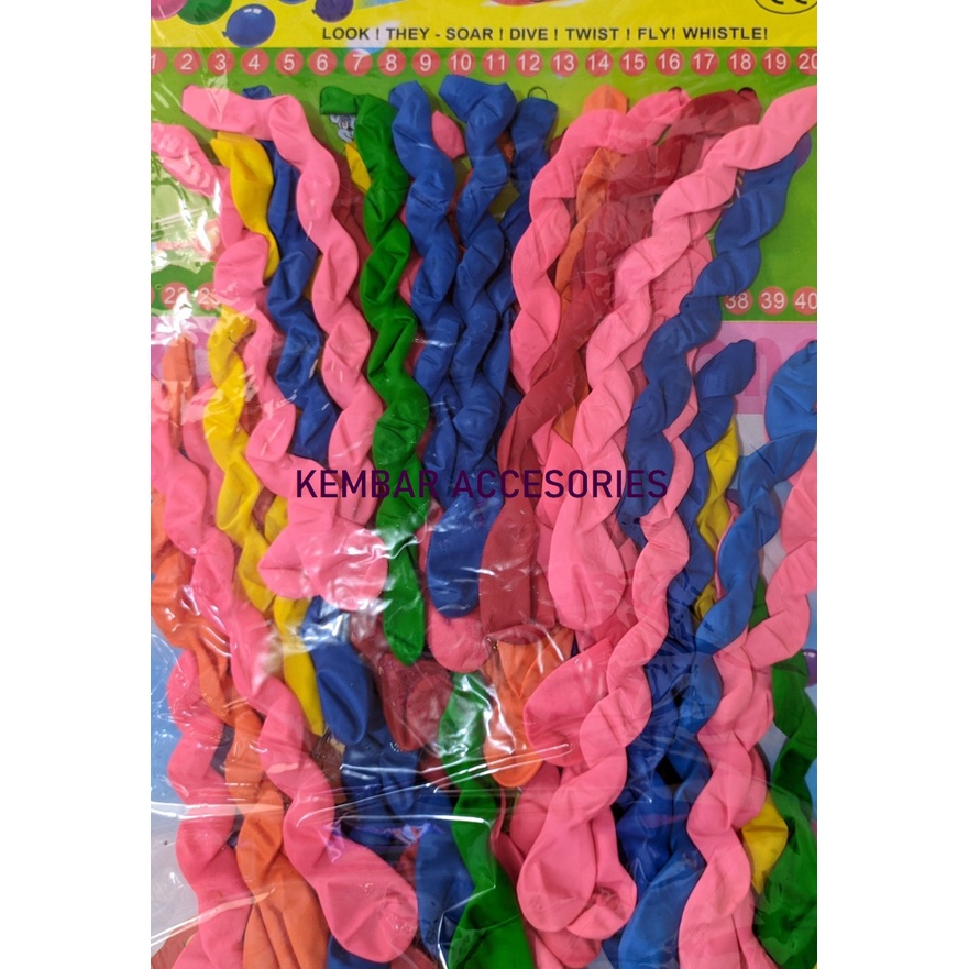 Jual Balon Rocket Ulir // Balon Usus isi 40pcs | Shopee Indonesia