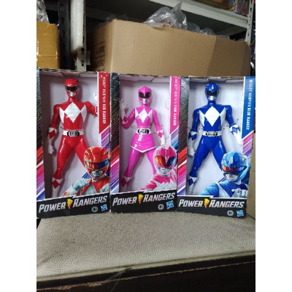 Jual MAINAN POWER RANGERS RED BLUE PINK MIGHTY MORPHIN RANGER ACTION ...