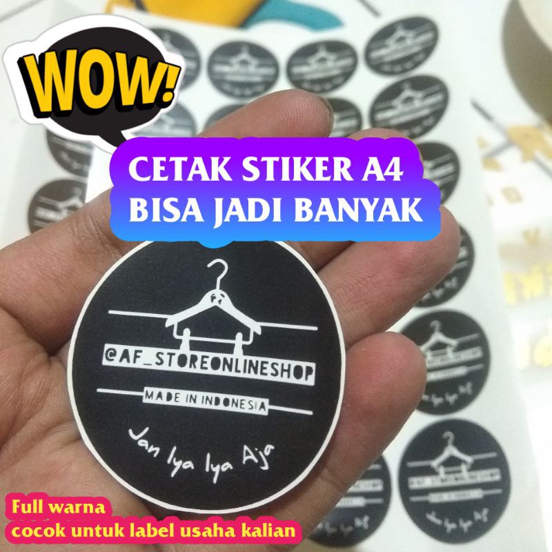 Jual Cetak Stiker cromo design suka suka logo gambar foto brand kalian ...