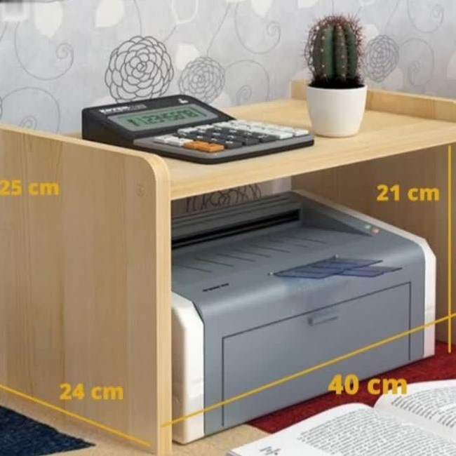 Jual Meja printer Rak printer Printer stand Dudukan printer kayu ...