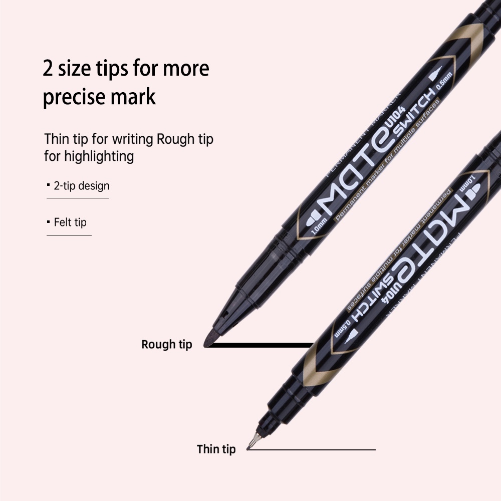 Jual Deli Spidol permanen - 2-tip 0.5mm/1.0mm Cepat kering tidak ...