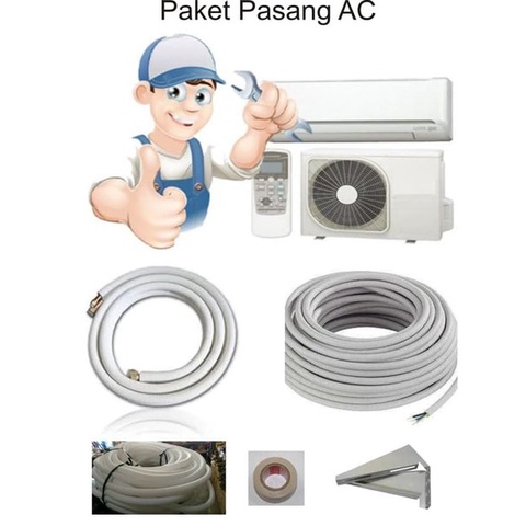 Jual PAKET INSTALASI PEMASANGAN AC Baru 0,5 PK - 1 PK PIPA 3M, 4M, 5M ...