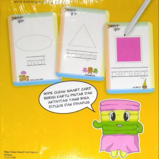 Jual Wipe Clean Smart Card - shapes | Shopee Indonesia