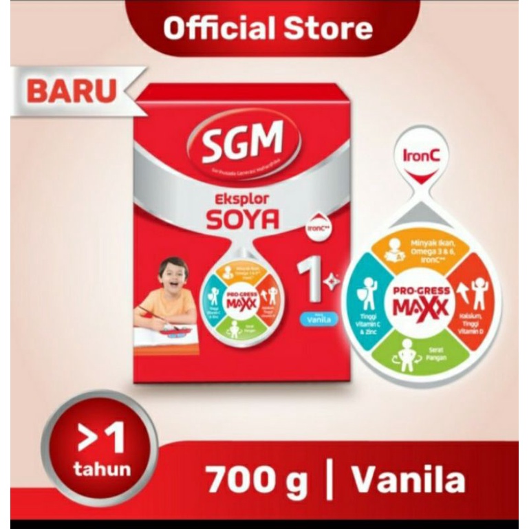 Jual SGM Soya 1+ eksplor 700gr rasa madu dan vanila (kemasan baru ...