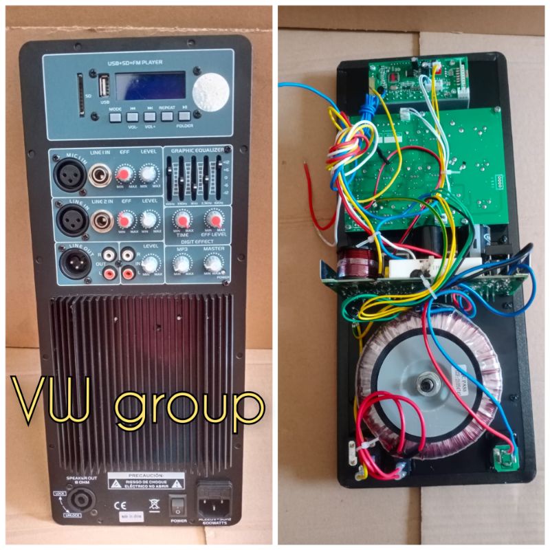 Jual mesin speaker aktif/power kit aktif ORI IMPORT 600-1000 watt 16x38 ...